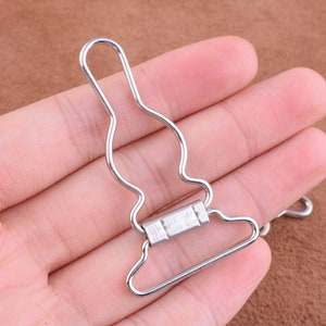 Dungaree Fastener Clip Brace Buckles 54*28mm Fastener Clip Bib Button ...