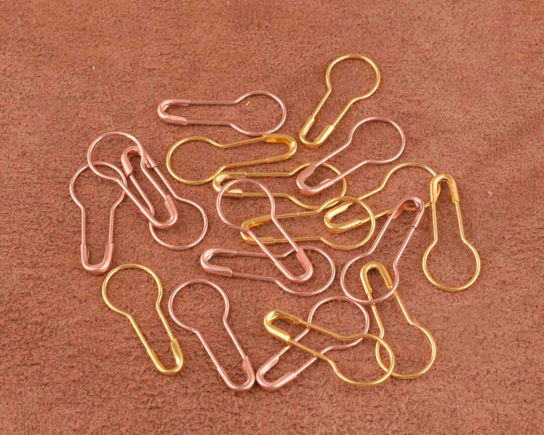 Gold/rose Gold Bulb Pins Garment Pins 22*9mm Pear Shaped Safety Pins ...