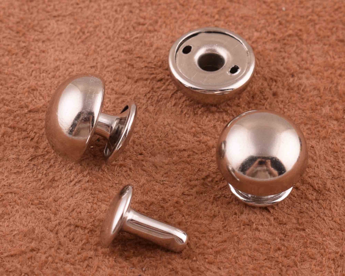 Silver Rivets Studs-100 Pcs 1211mm Double Cap Rivet Studs - Etsy