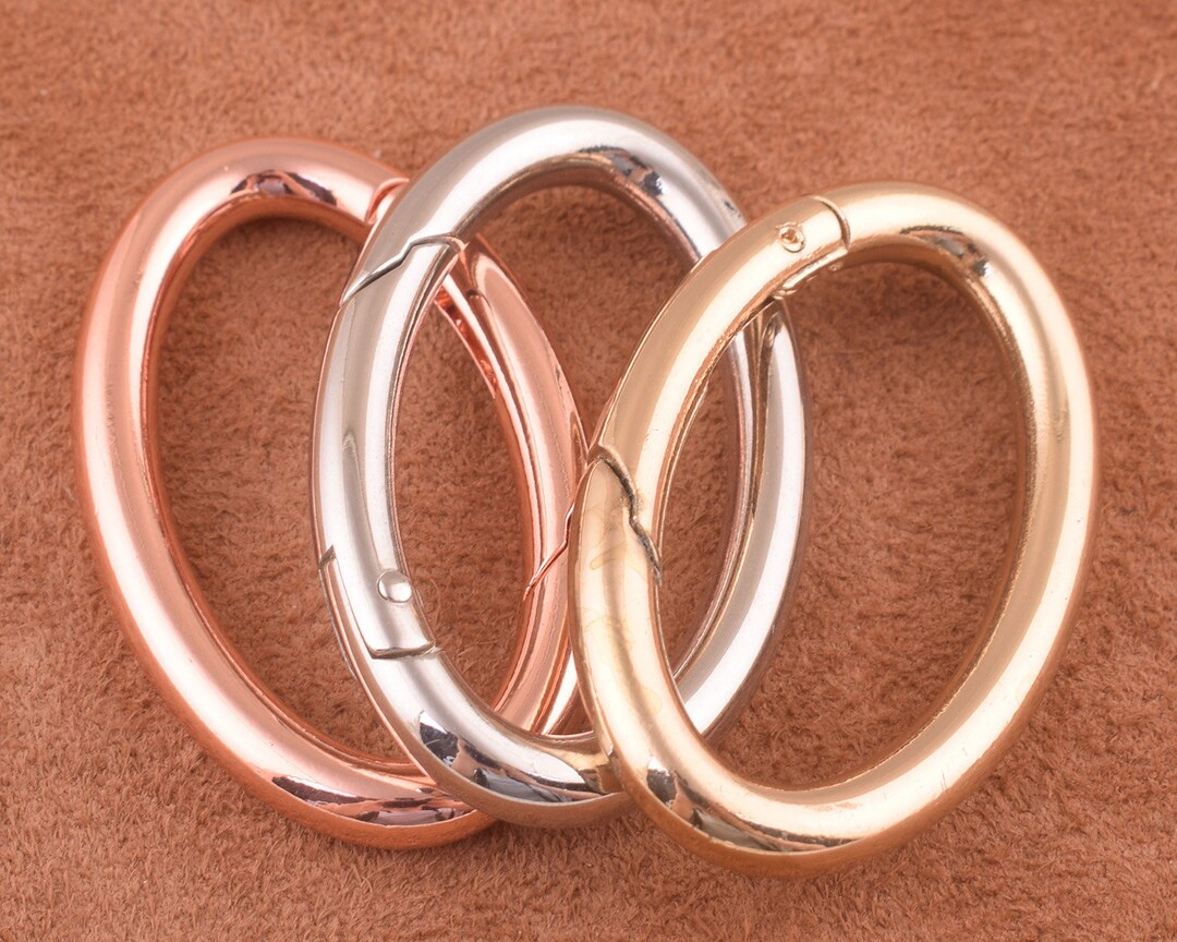 Spring Ring Swivel Buckles,38mm Silver/gold/rose Gold Spring Ring Clasp ...