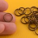 100 Pcs of Bronze Key Rings 8mm Bulk Bronze Key Ringsround - Etsy