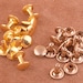 Light Gold/gold Medium Rivets 119mm Metal Button Double Cap - Etsy