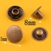 Metal Snap Buttons,50 Sets Iron Bronze Round Snap Fasteners for Bags ...