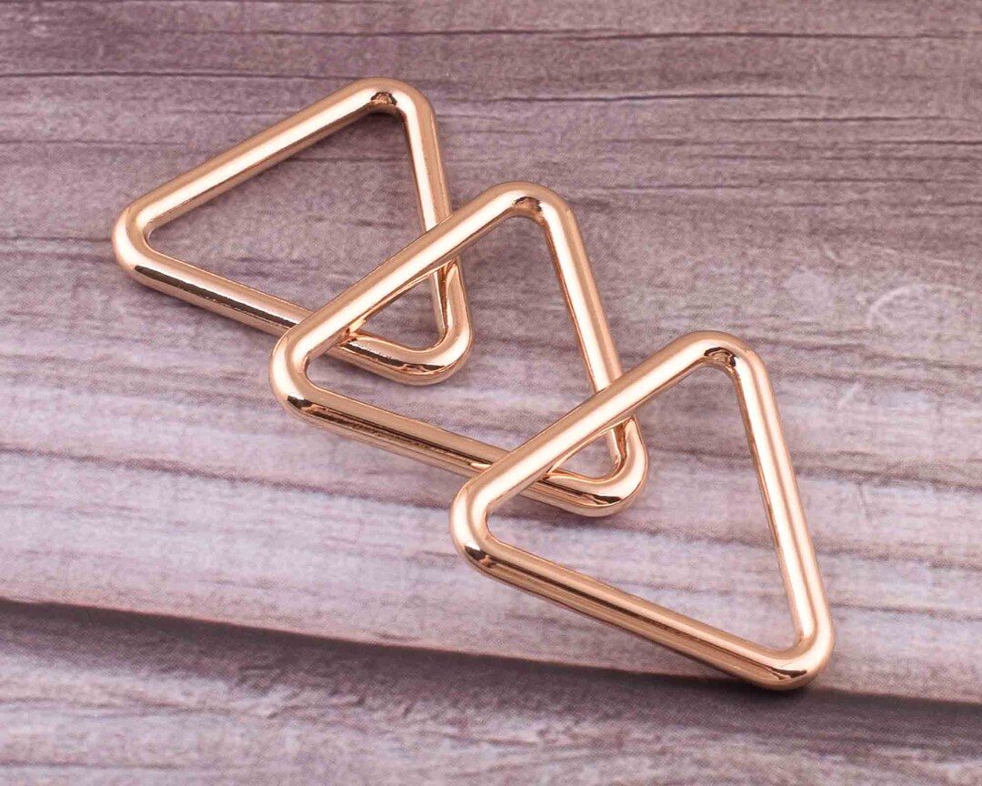 Triangles Rings for Belt Buckle Bag Webbing Nickel Straps Purses Ribbon ...