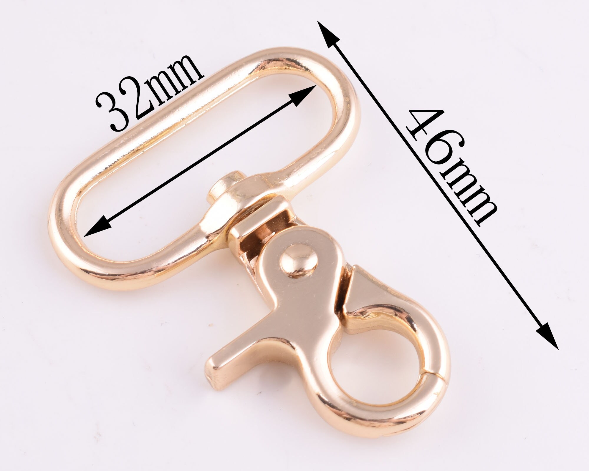 Swivel Claspslight gold Wallet Chain Clasp1.5 inch and 1.25 | Etsy