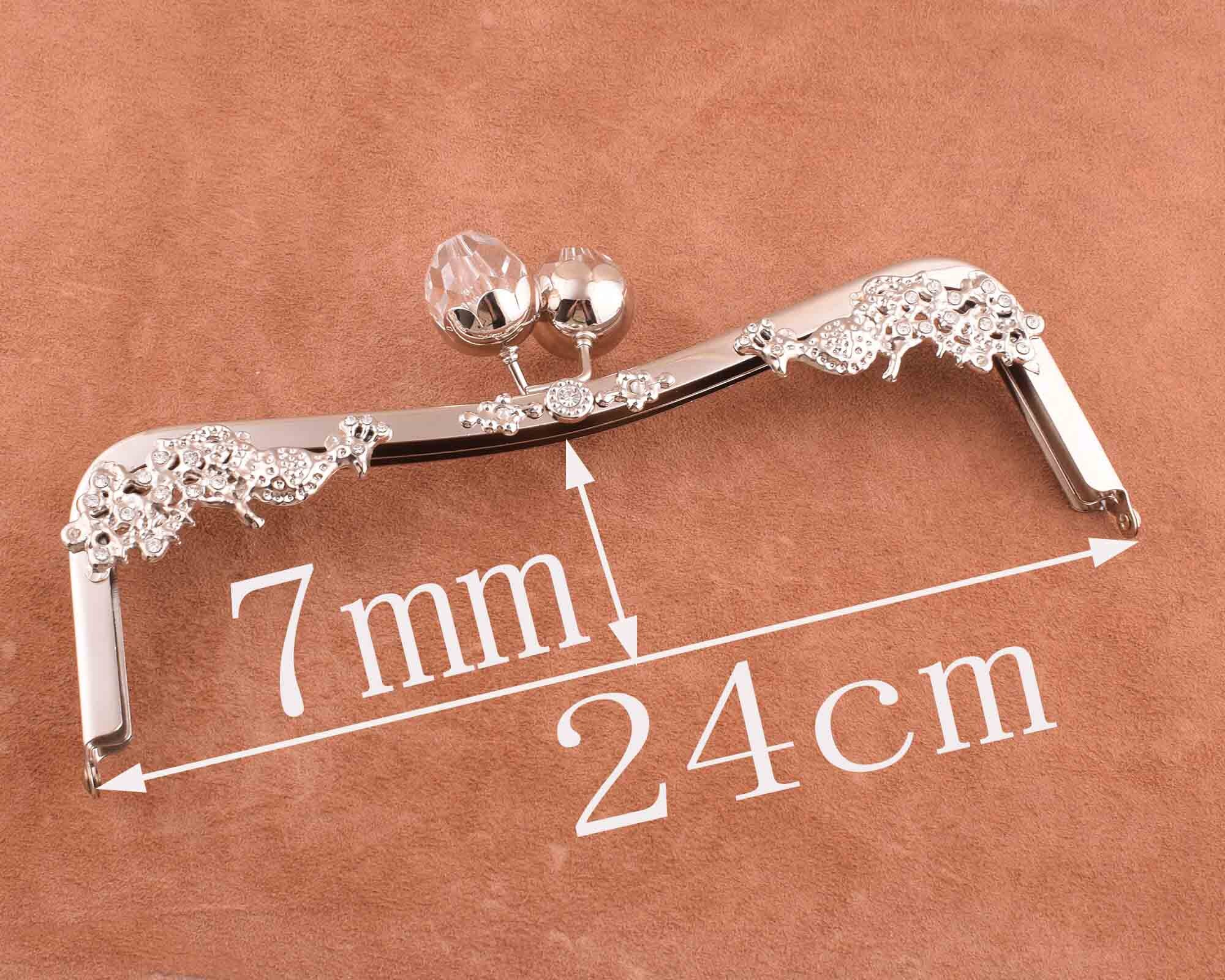 Silver Purse Frame Clutch Bag Handle Purse Frame With Screws - Etsy