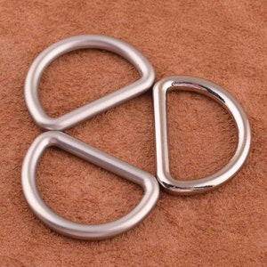 25mm Heavy Duty D Ring 1 Inch D-ring Findings Metal D Rings Silver ...