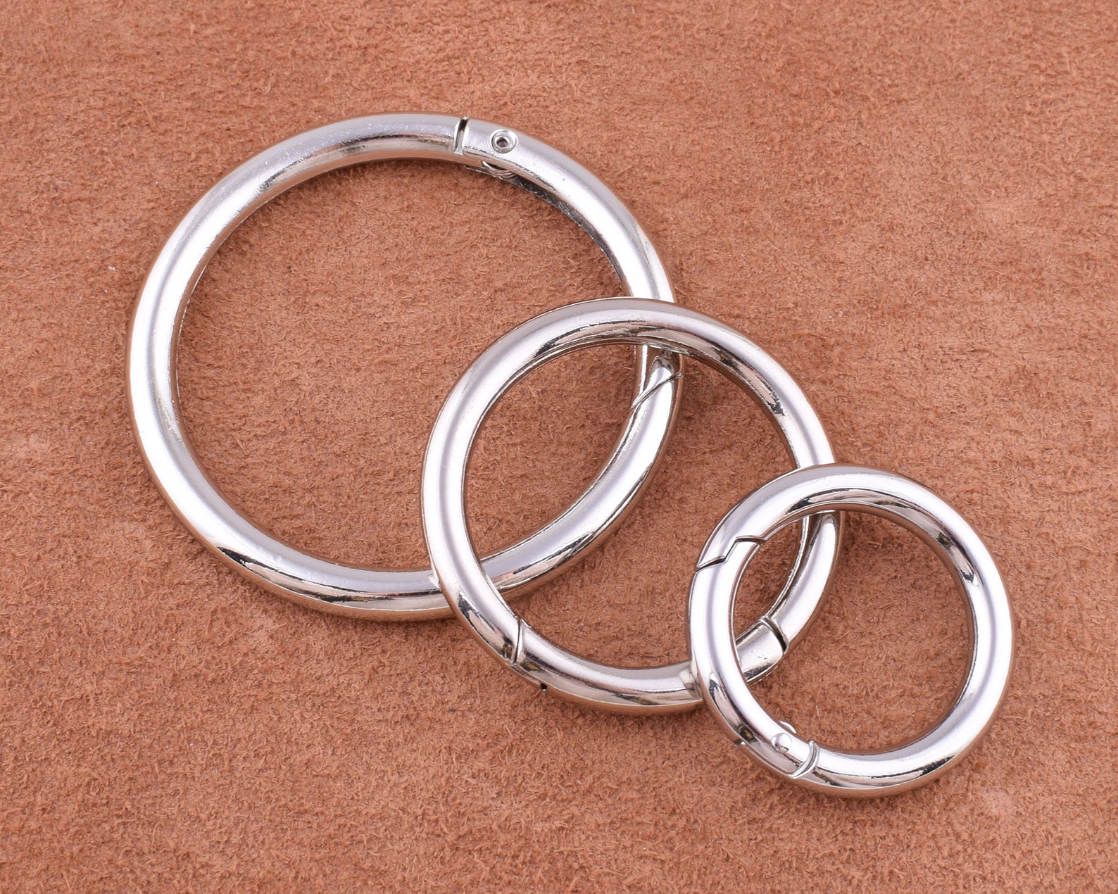 Spring Open O Ring Push Gate Ring,round Spring Buckles Purse Ring ...