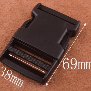 Black Release Buckle Set of 20pcs, Buckle Fits 1.5" Webbing, Fits 38mm ...