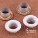 100 PCS White Eyelets Round Grommet Eyelets 5mm With Inner Diameter ...