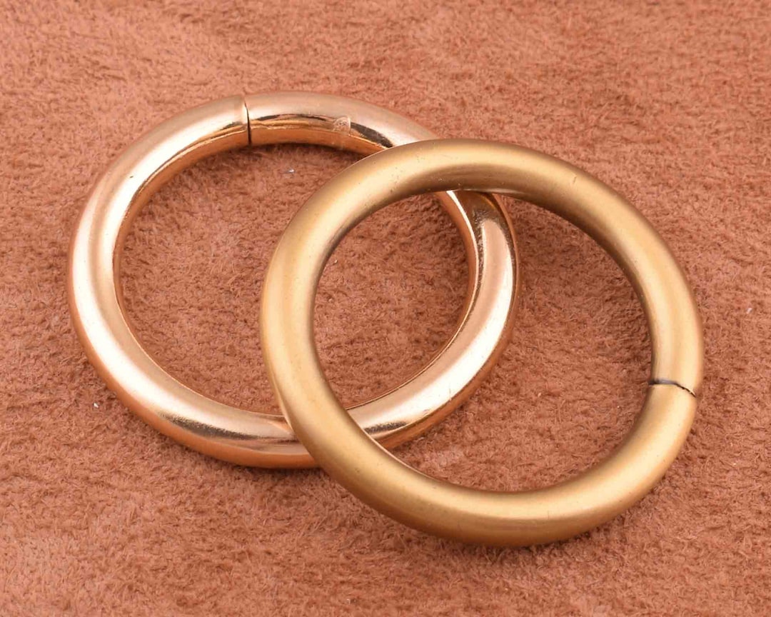 Light Gold O Ring 1.25 Inch 32mm Non Welded Metal O Jump Open O Rings ...