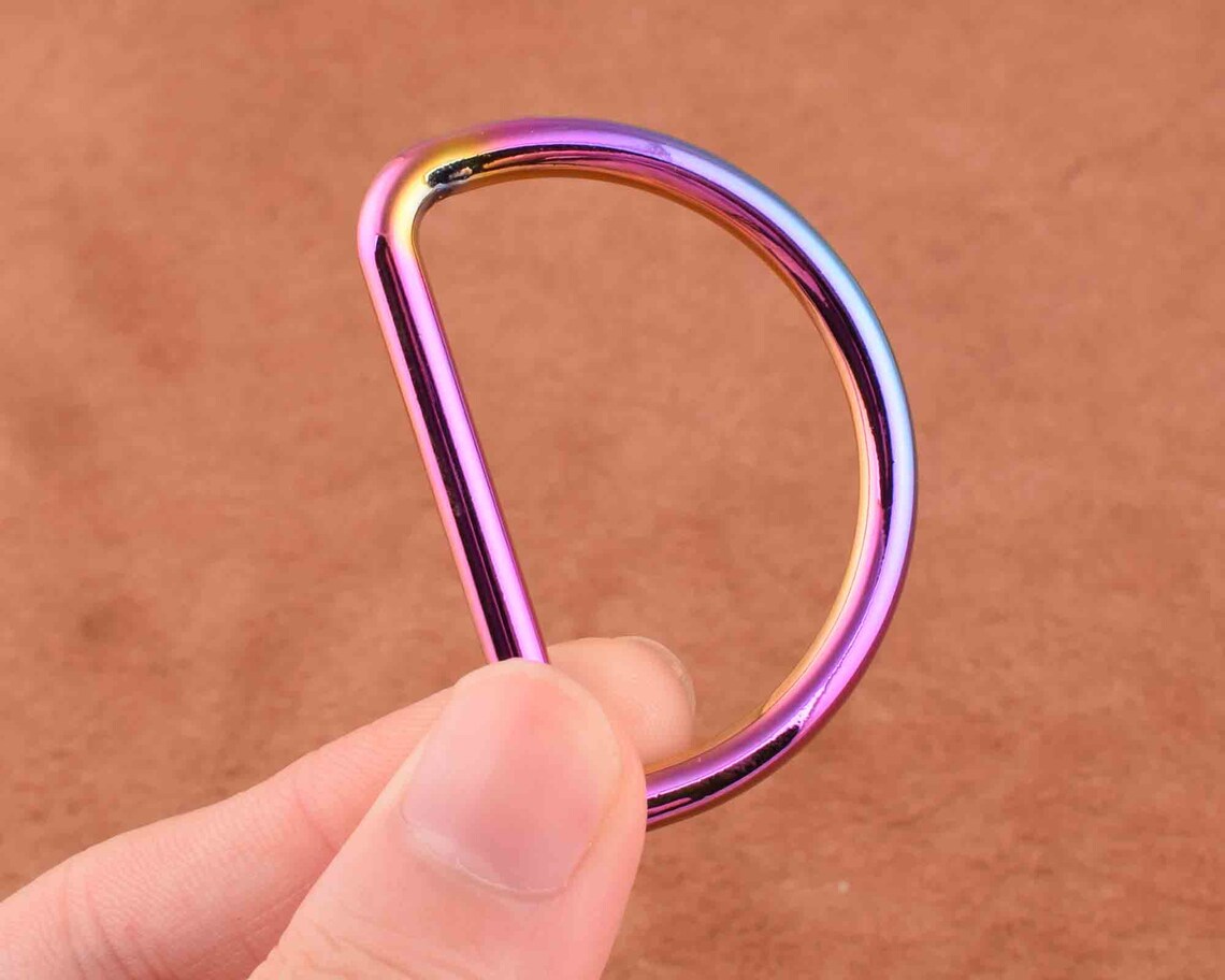 Rainbow Heavy Duty D Ring Findings Metal D Rings Purse Ring | Etsy