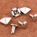 Silver Pyramid Rapid Rivetpyramid Square Rivet Studs7mm Glam - Etsy