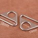 6 Pcs 38 Mm Triangle Slide Buckles/strap Fasteners/silver Belt - Etsy