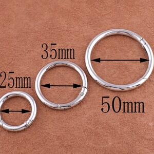 Spring Open O Ring Push Gate Ring,round Spring Buckles Purse Ring ...