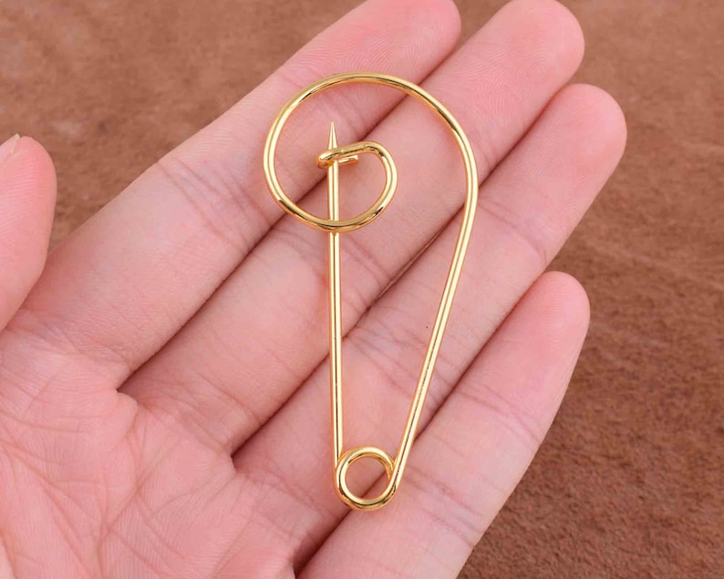 Gold/rose Gold Safety Pins Kilt Pins Broochsafety Pin Jewelry | Etsy