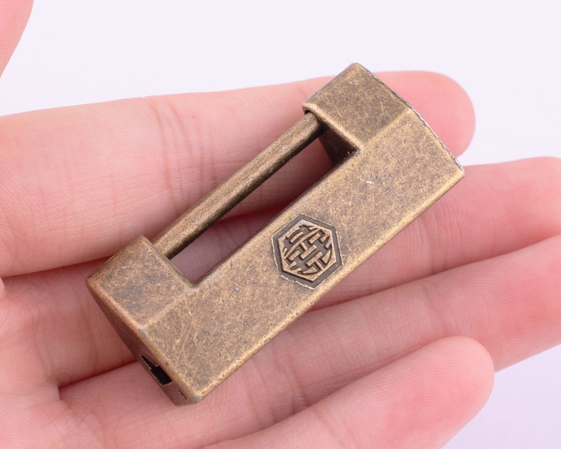 Old Style Vintage Useful Chinese Padlock Lock and Key,43*19mm Hanger ...