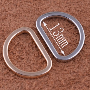 1/2 Inch D Rings Jump Rings Mini D Rings Strap Ring Purse Rings ...