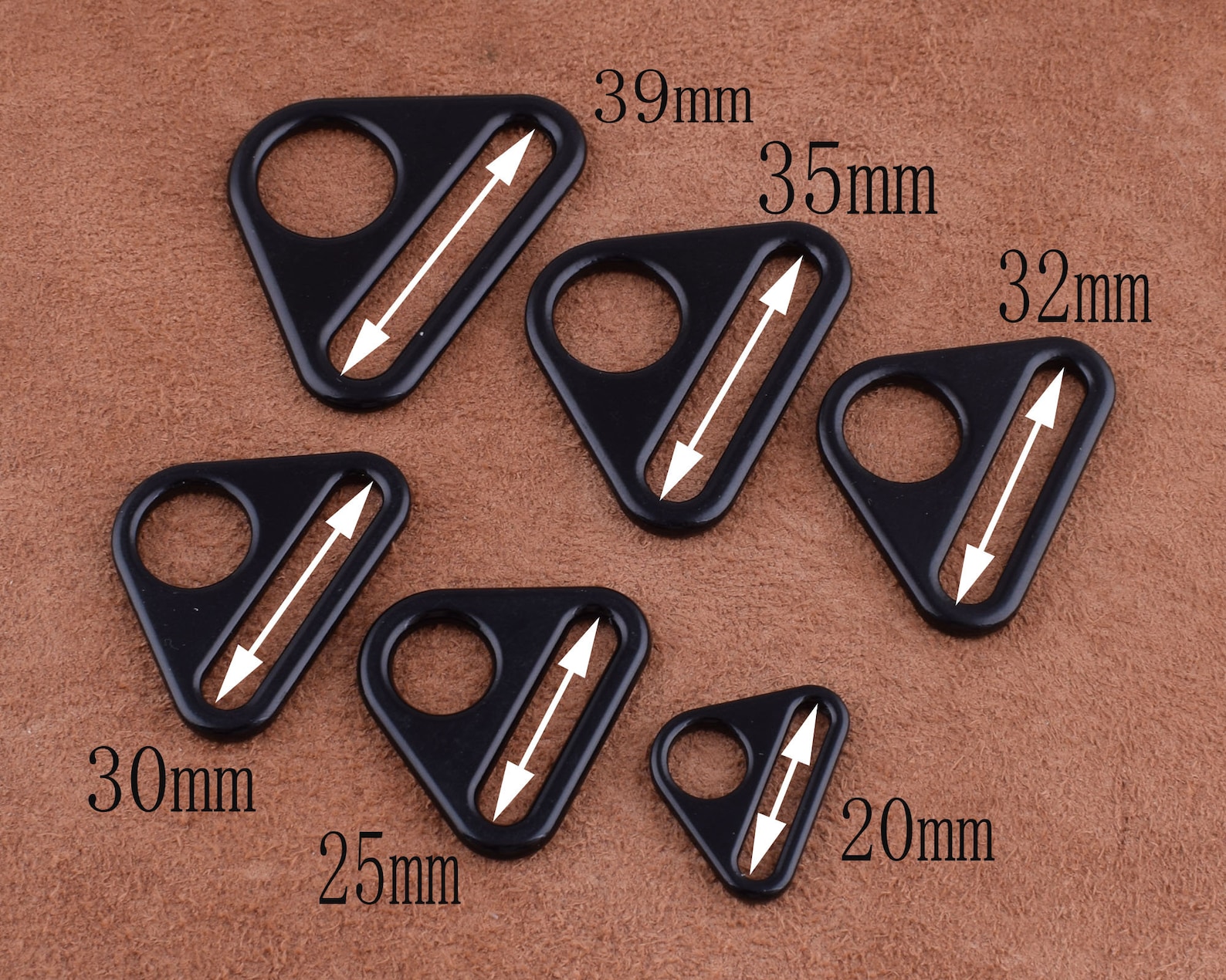 Triangle Double Rings,slot and Hole Loop Buckle Triangle Rings Buckles ...