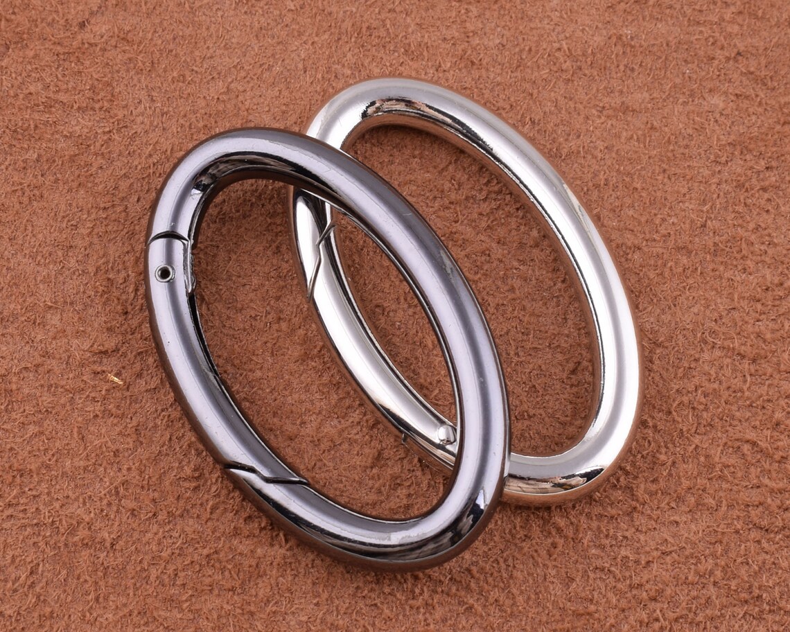 Oval Spring Ring Metal Clasps Spring Gate Ring Spring O Ring | Etsy