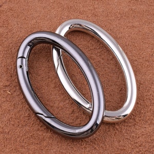 Oval Spring Ring Metal Clasps Spring Gate Ring Spring O Ring Clasp,1.5 ...