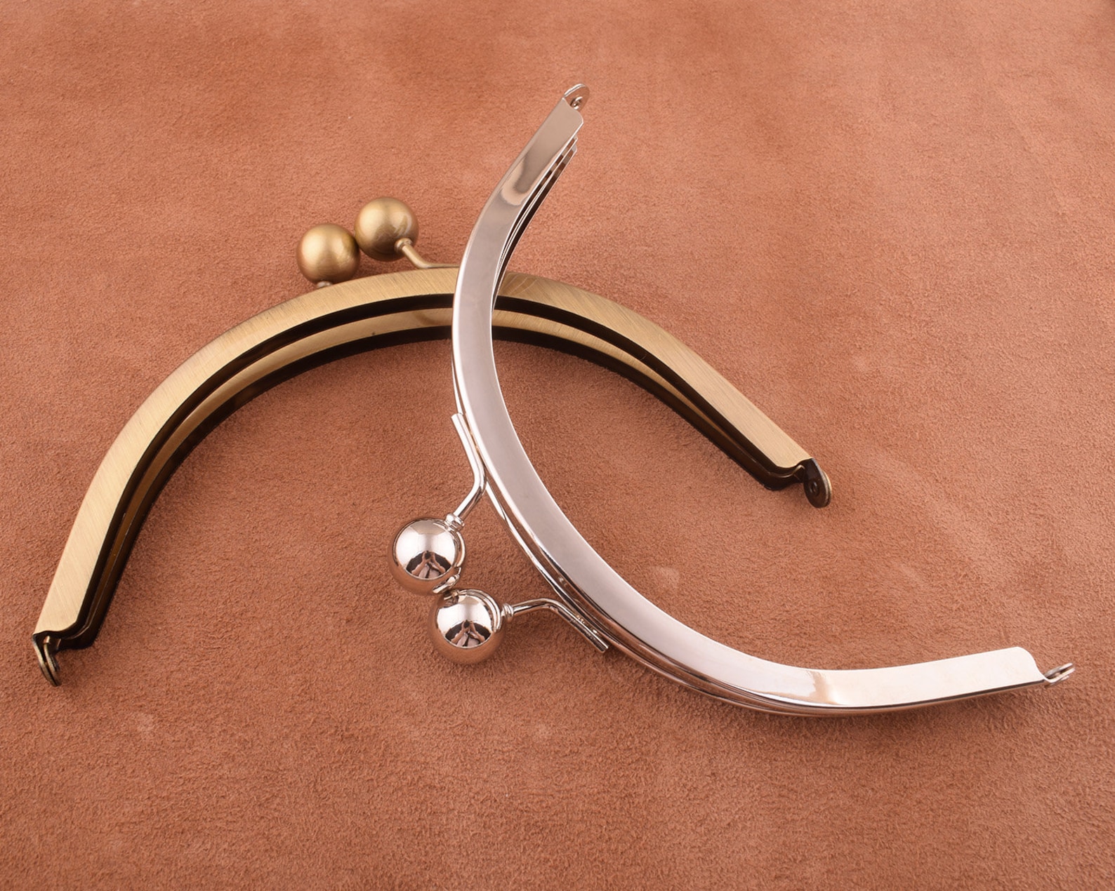 Antique Bronze Retro Purse Frame 17.5*7cm Silver Handbag Purse Frame ...