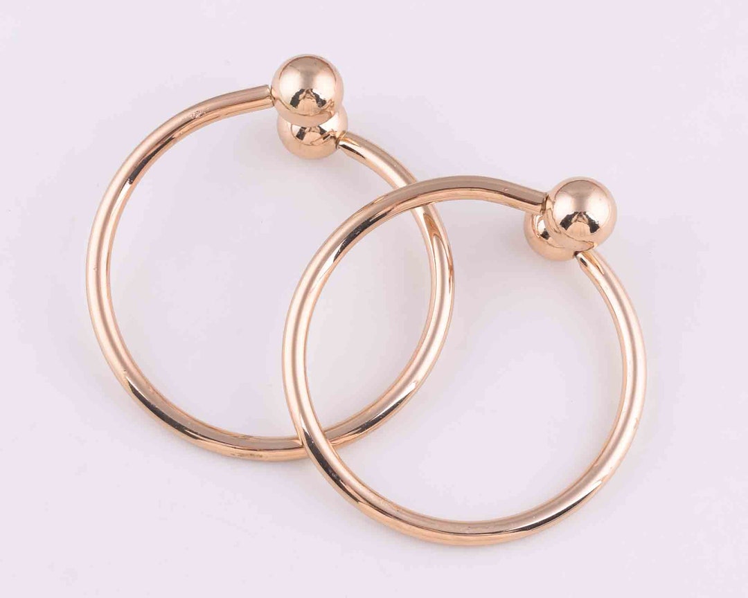 Metal Bag Handle Round Bag Frame,circle Purse Handle Ring Light Gold ...