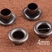 Gun Black Eyelets 100pcs 4mm Round Grommet Eyelets for Sewing Bead ...