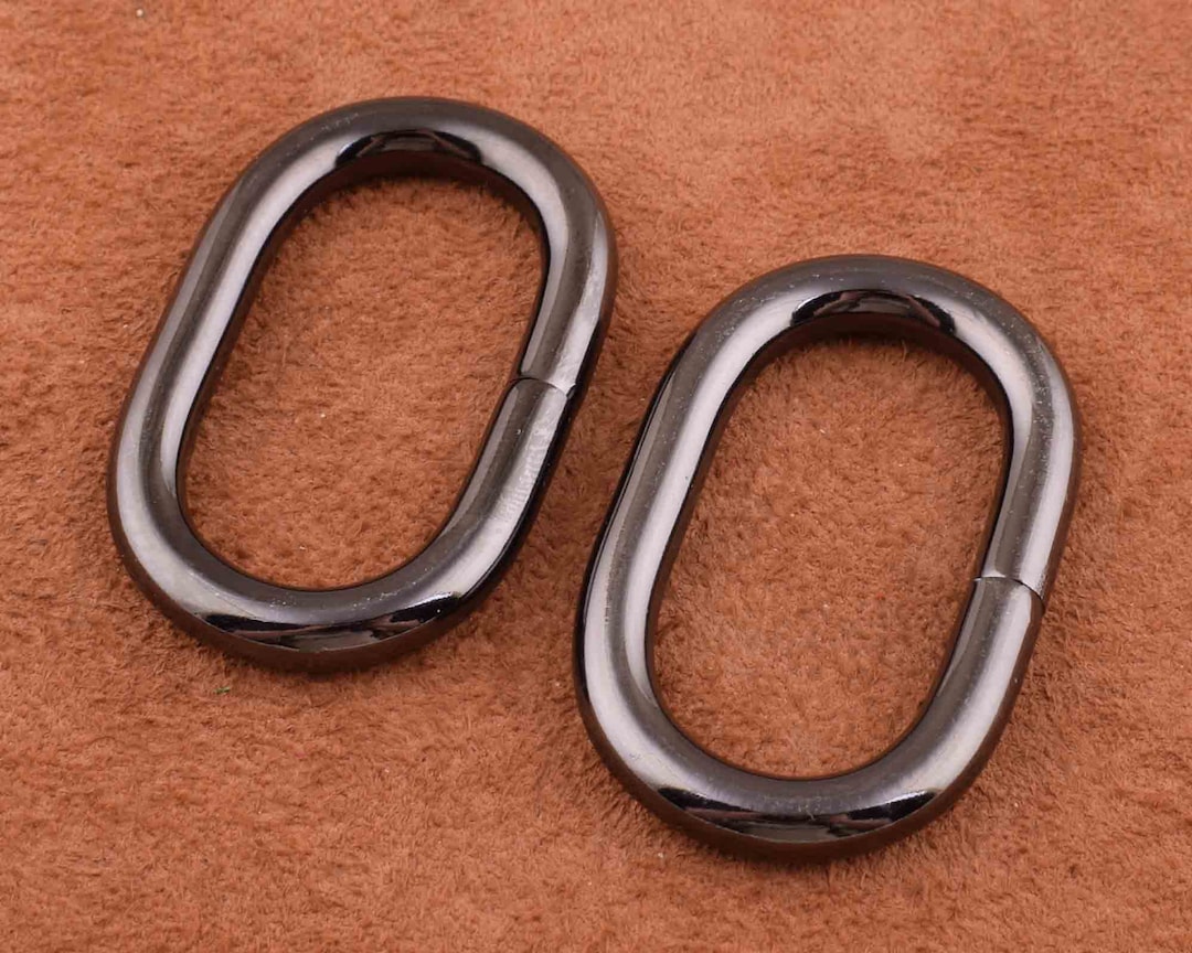 Gunmetal Metal Loop Oval Ring Oval Loop Oval Buckle Purse Ring Strap ...