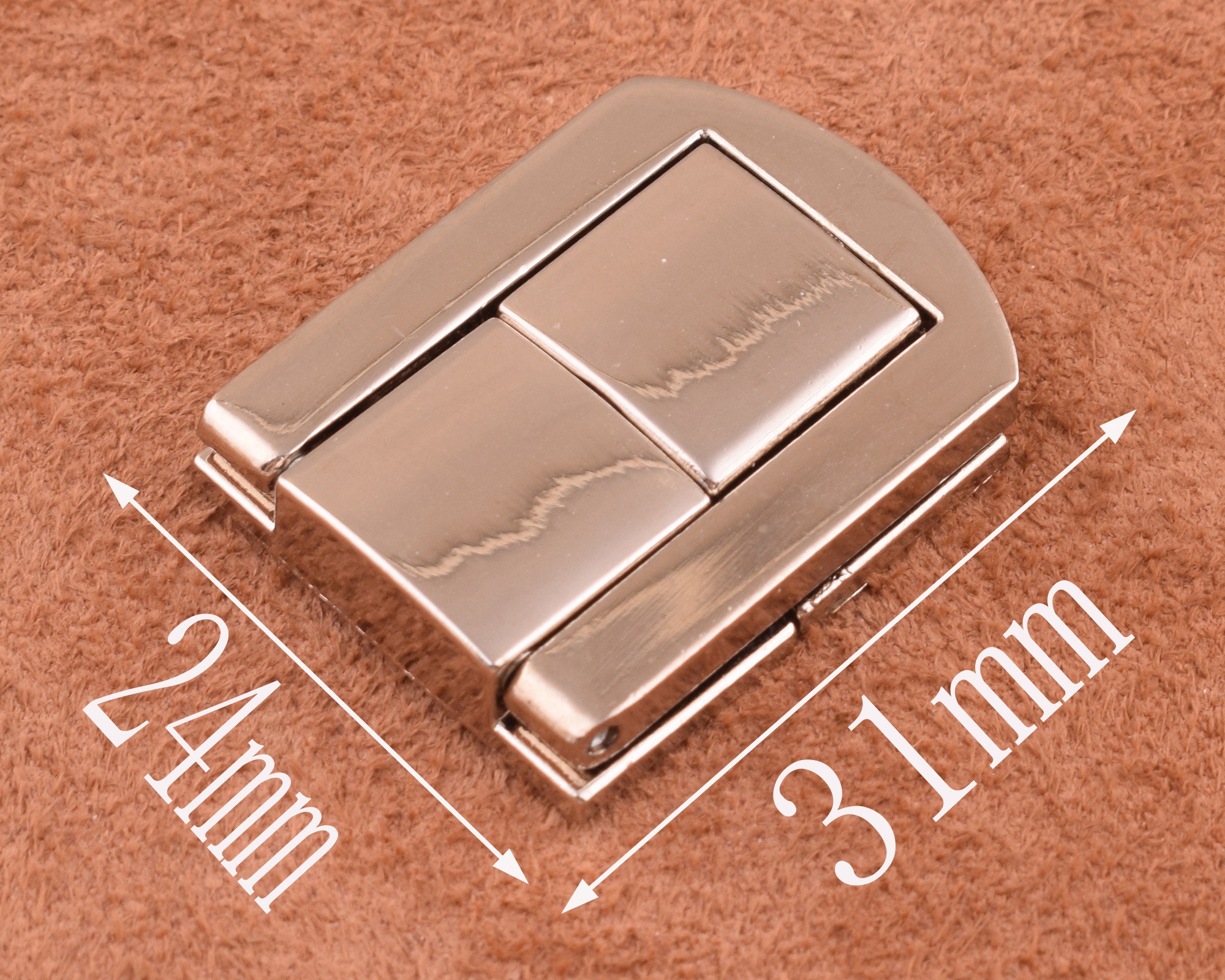 Metal Square Rectangle Purse Lock Thumb Catch 3124mm Tuck | Etsy