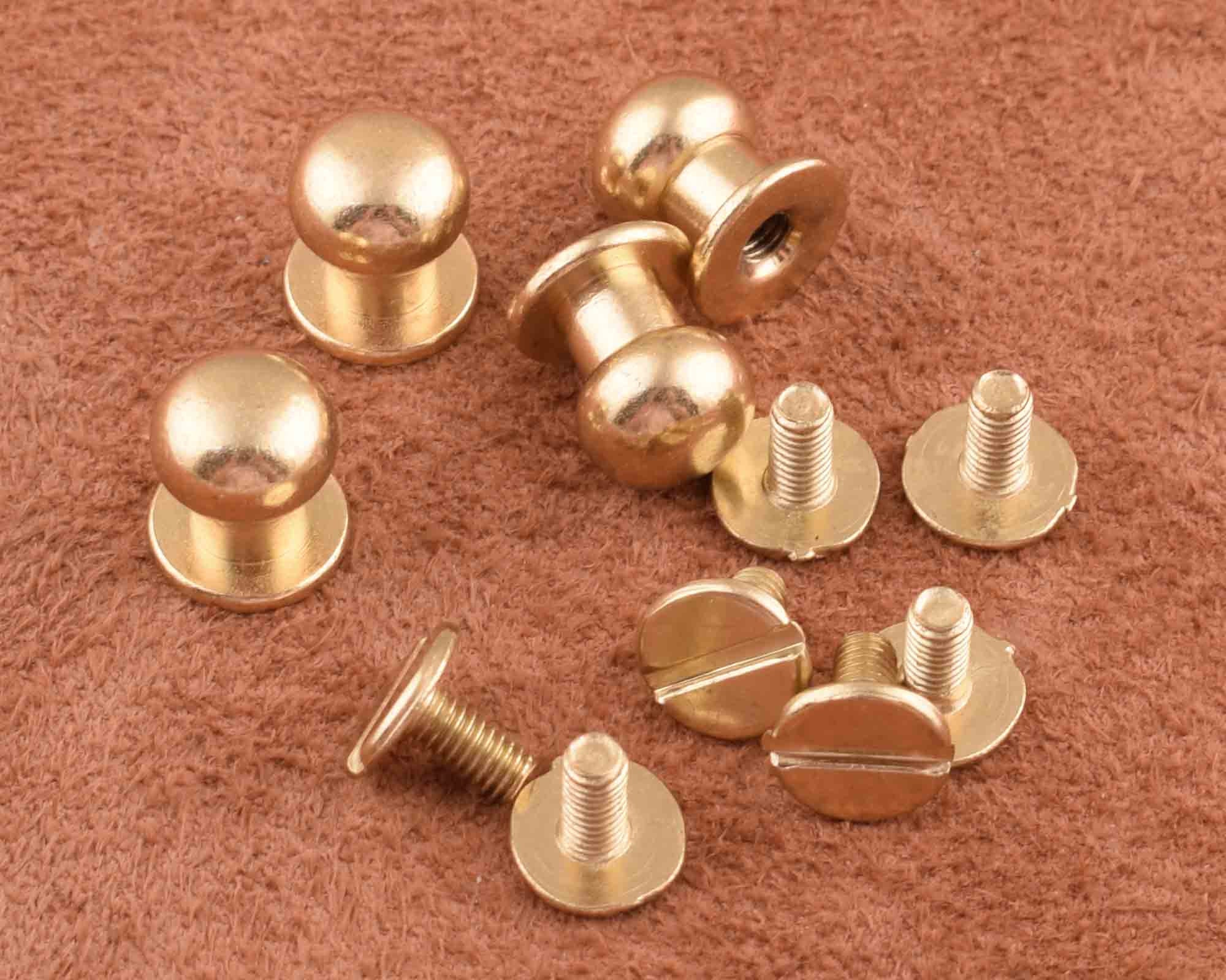 108 Mm Head Button Stud Screw Back Screw Chicago Rivet - Etsy