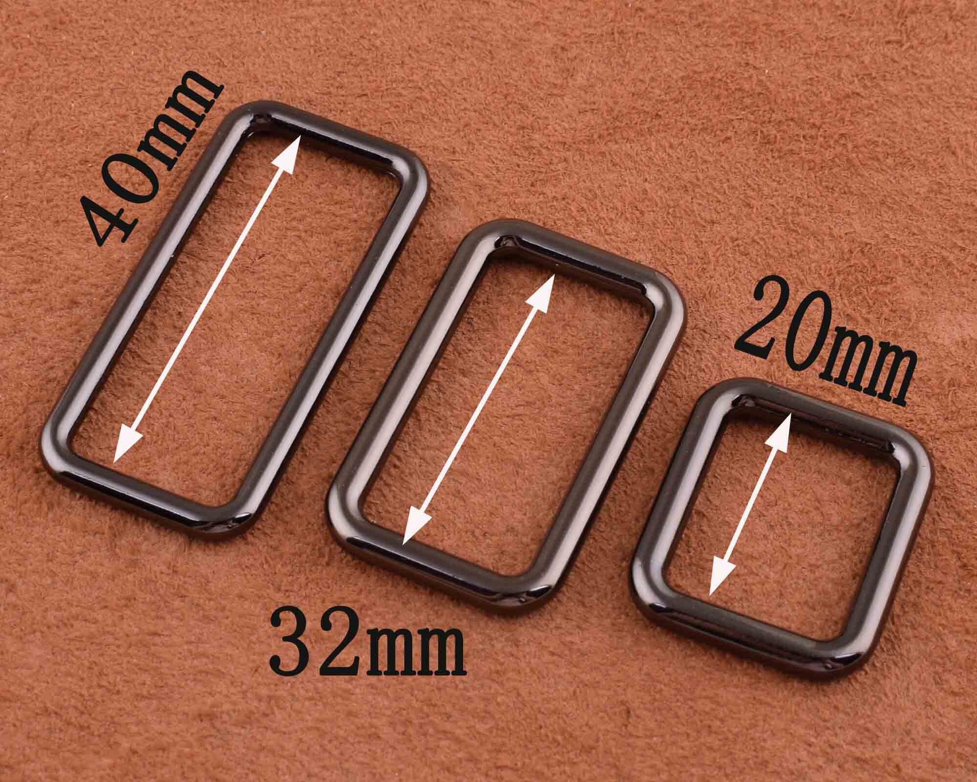 Gunmetal Metal Rectangle Ringrectangular Wire Loops / Rings - Etsy