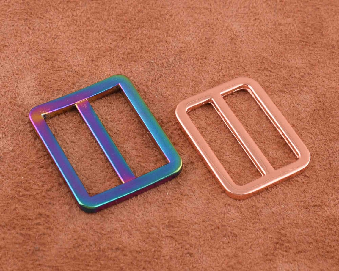 10 Pieces25mm Iridescent Rainbow Welded Square Slider Buckle - Etsy