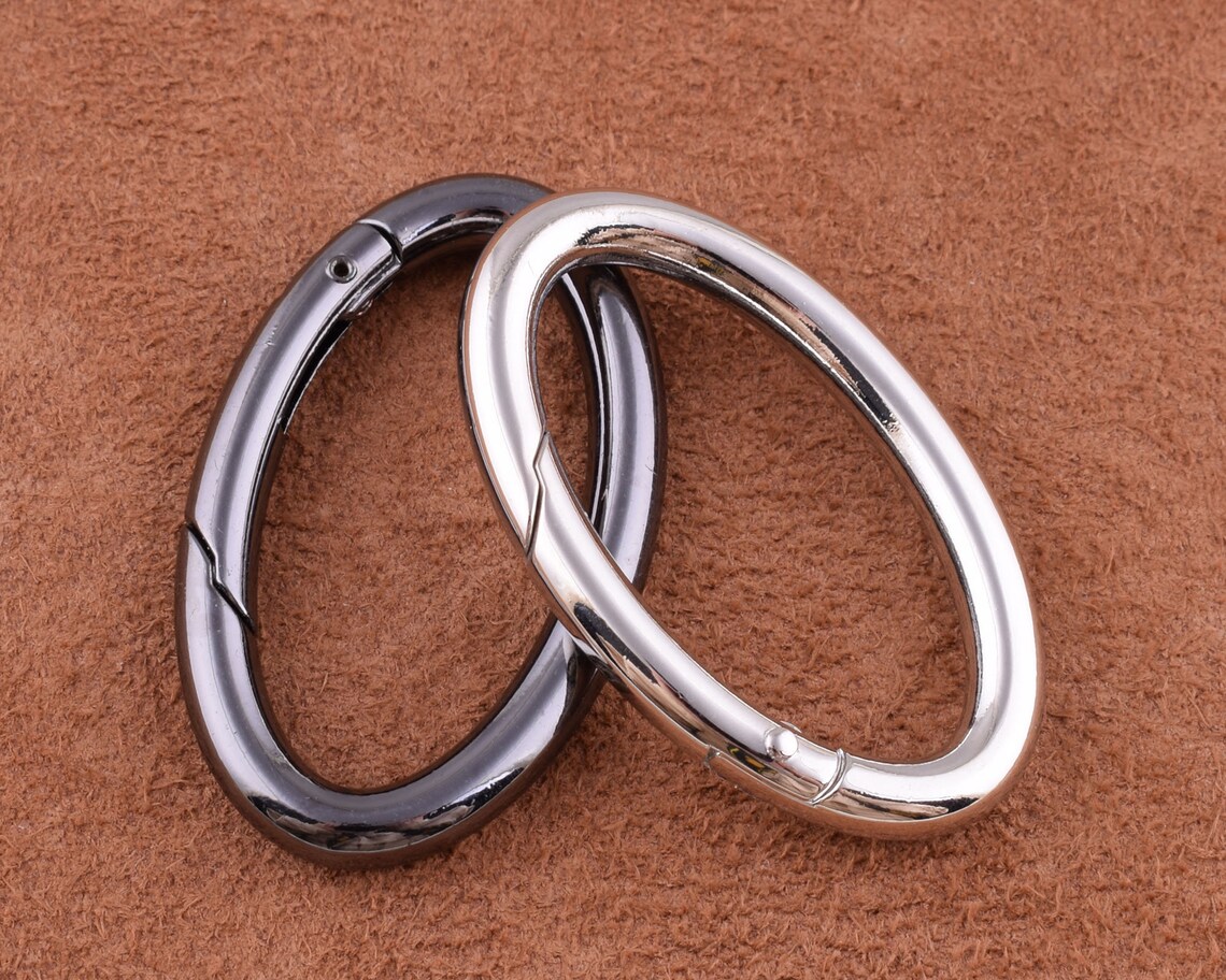 Oval spring ring metal clasps spring gate ring spring o ring | Etsy