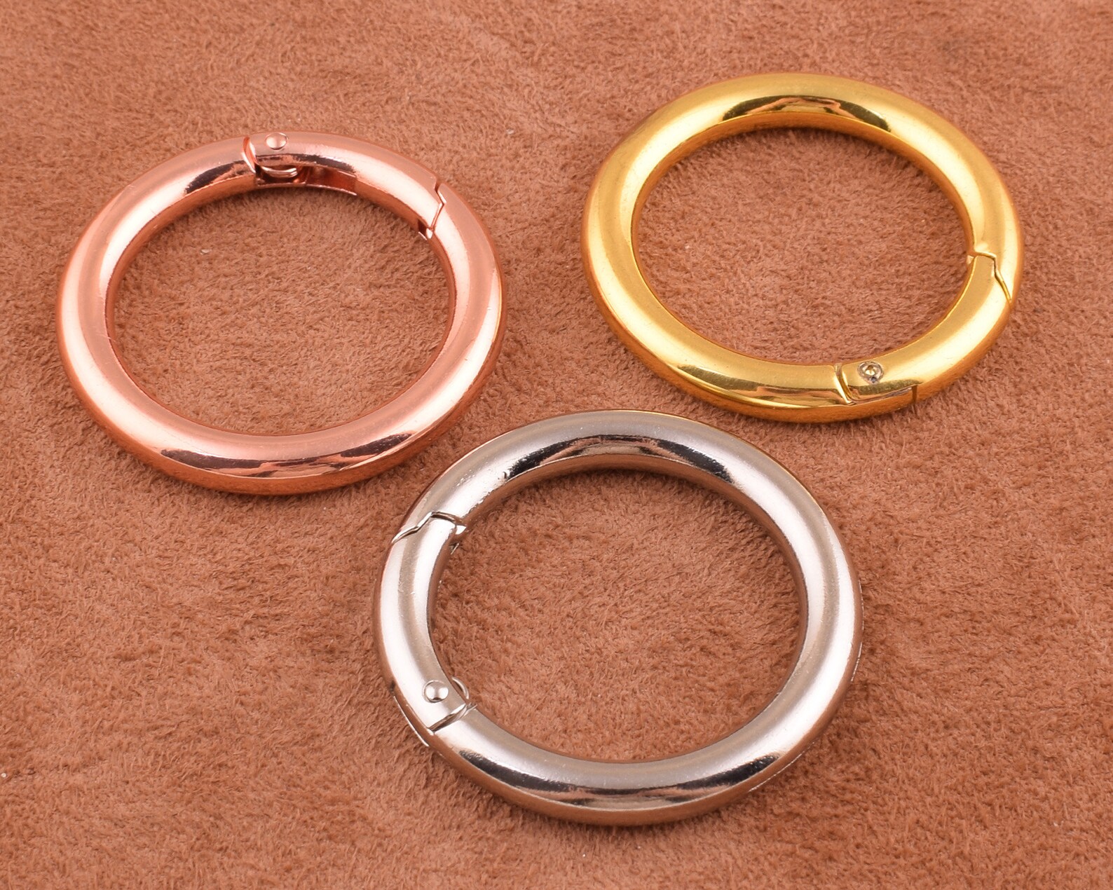 Spring Gate Ring 33mm Spring Ring Clasp Push Gate Snap Hooks - Etsy