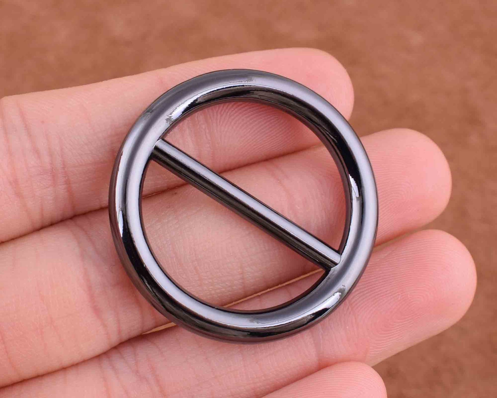 Adjuster Round Center Bar Bucklegunmetal Metal Buckles | Etsy