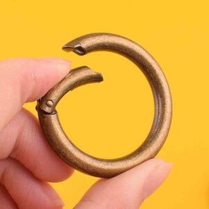 Bronze Spring Hook Push Gate Snap Hook Flat Snap Clasp Metal Clasp for ...