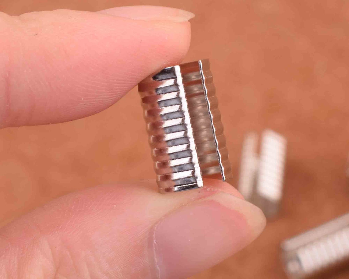 Silver Ribbon Clamps End Clips 14mm Metal Clips Connectors | Etsy