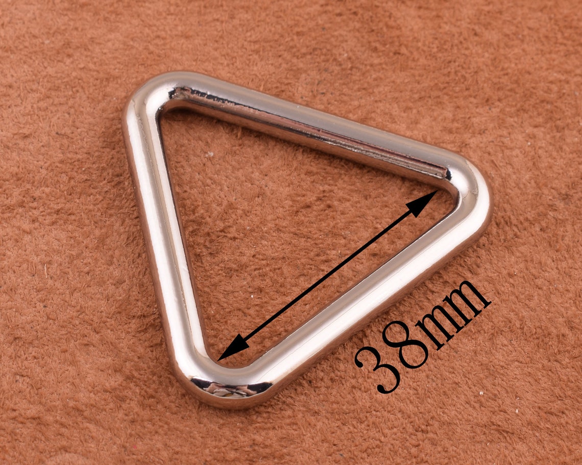 10pcs Metal Triangle Ring Welded Rings 1.5 Inch Triangle Rings - Etsy
