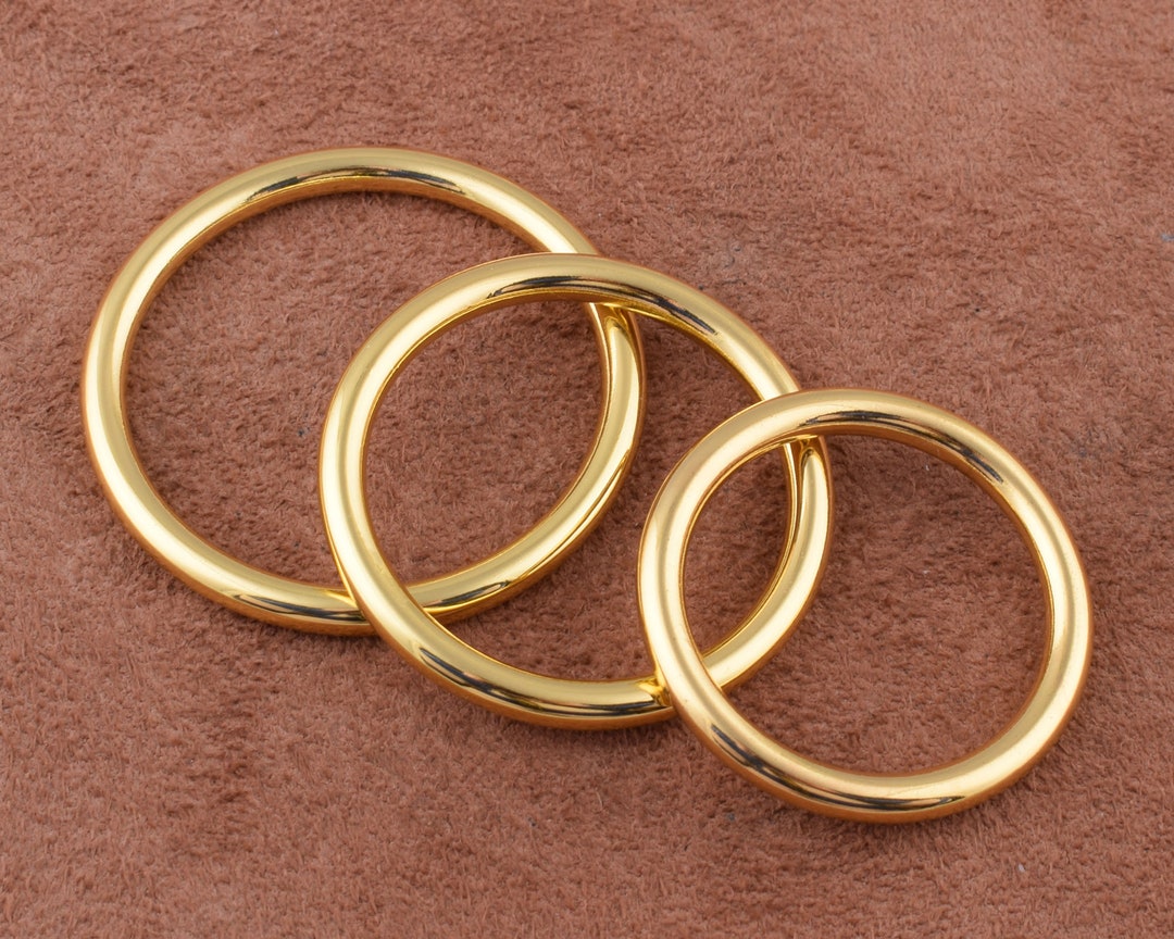 Gold O Ring Buckle Metal Ring Circle Ring Round Strap Rings Zinc Alloy ...