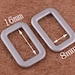 Metal Rectangle Buckle Ring Purse Strap Buckle Square Ring Loop Metal ...