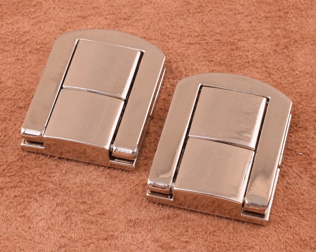 Metal Square Rectangle Purse Lock Thumb Catch 31*24mm Tuck Tongue Clasp ...