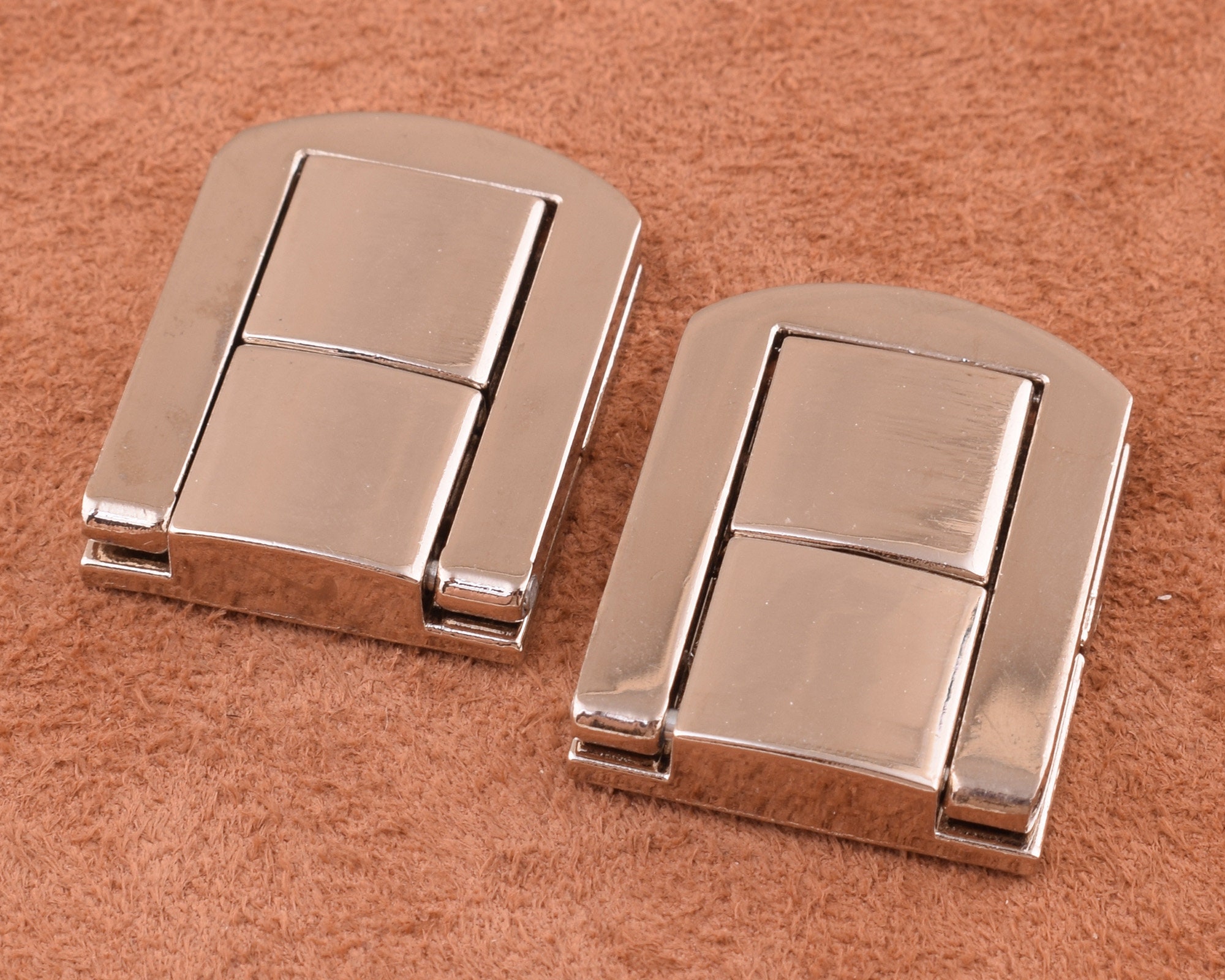 Metal Square Rectangle Purse Lock Thumb Catch 3124mm Tuck | Etsy