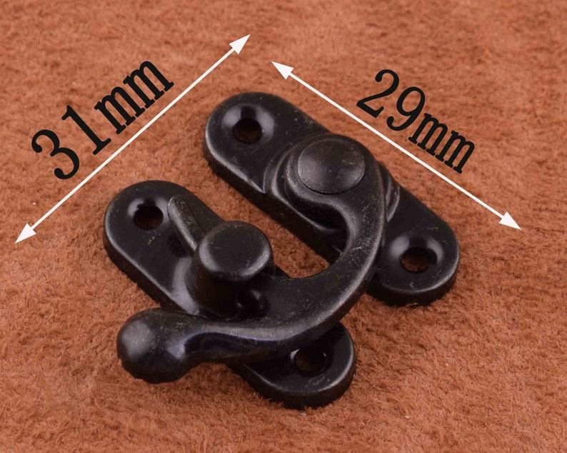 20 Sets Small Hasps Box Lock Catch Latches Iron Buckle Ruler - Etsy