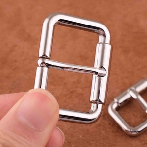 6 Pcs Silver Pin Buckle Purse Buckle Belt Buckle Single Prong Strap ...