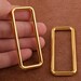 Gold Rectangle Rings 50*16mm Zinc Alloy Square Rings, Belt Handbag Bag ...