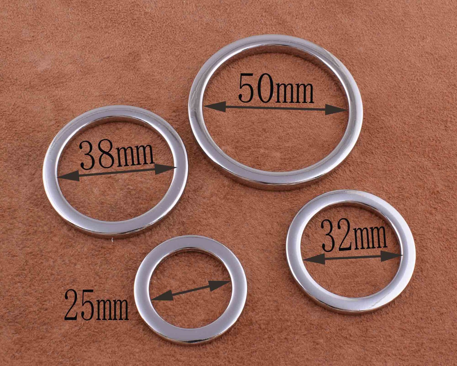 Metal O Ring Flat Cast O Rings Metal Loops Round Formed Strap - Etsy