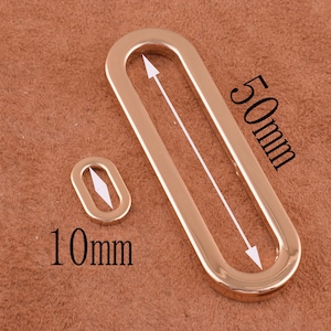 Metal Oval Loop Ring Metal Purse Rings 2 Inch Oval O Rings Flat Cast ...