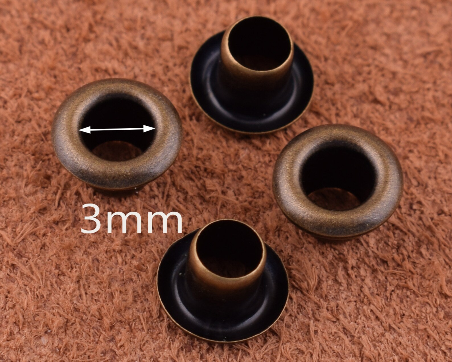 Bronze Eyelets 200pcs 3mm Mini Round Grommet Eyelets for | Etsy