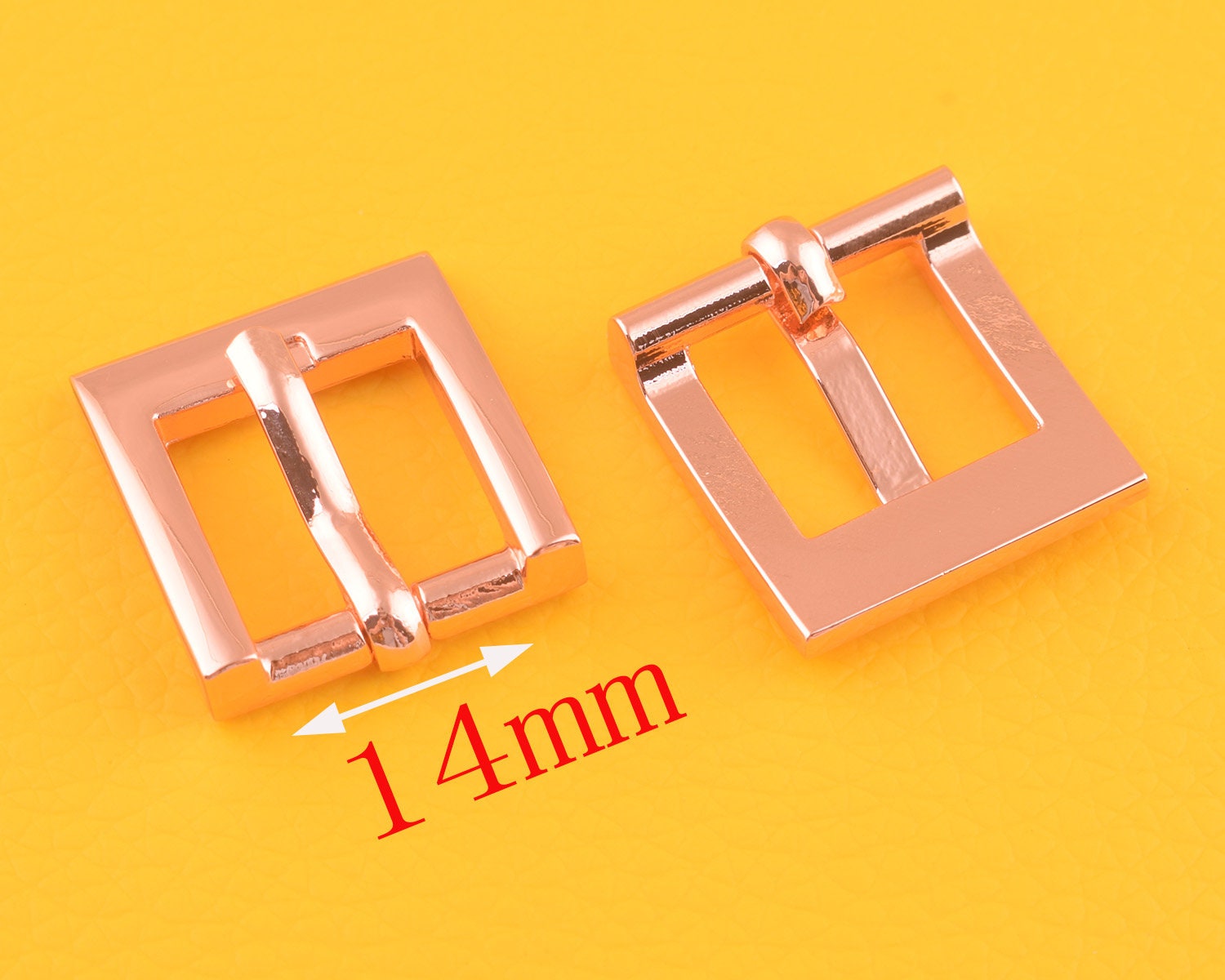 Metal Buckles Rose Gold Bar Leather Buckle Buckles for - Etsy